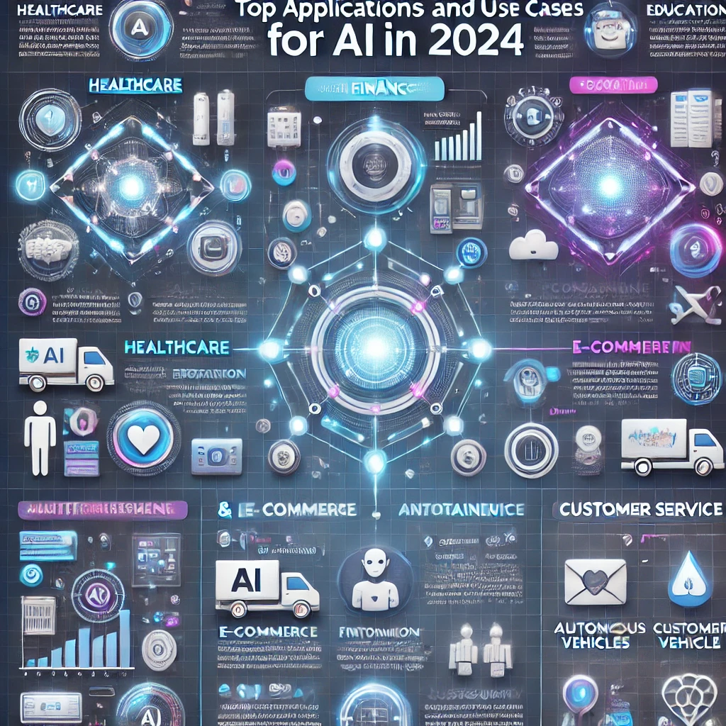 Top-Anwendungen und Einsatzbereiche für KI im Jahr 2024